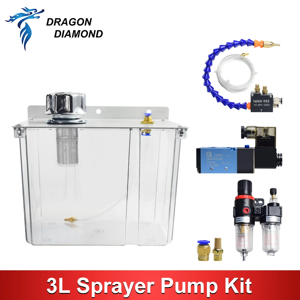 Transparent 3l Oil Tank Kit Tool Pneumatic Sprayer Water Pipe Oil Pump ...