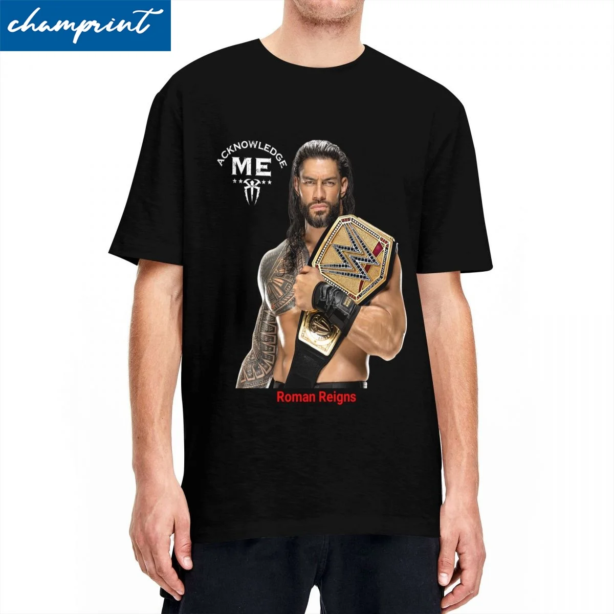 Men-Women-Wwe-Roman-Reigns-Abdul-Jalil-T-Shirt-Cotton-Tops-Vintage ...