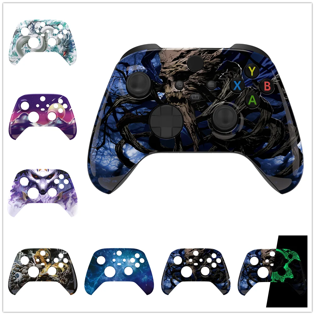 eXtremeRate Custom Pattern Part Faceplate,Soft Touch Grip Front Housing ...