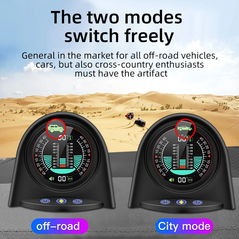 X94-Car-HUD-Smart-Slope-Meter-Digital-Inclinometer-LCD-GPS-4X4-Off-Road ...