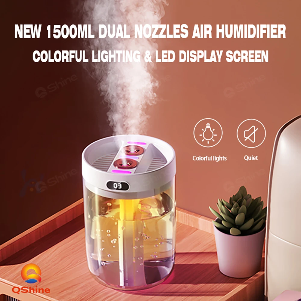 Dual-Nozzles-1500ML-LED-Essential-Oil-Diffuser-Aroma-Diffuser ...