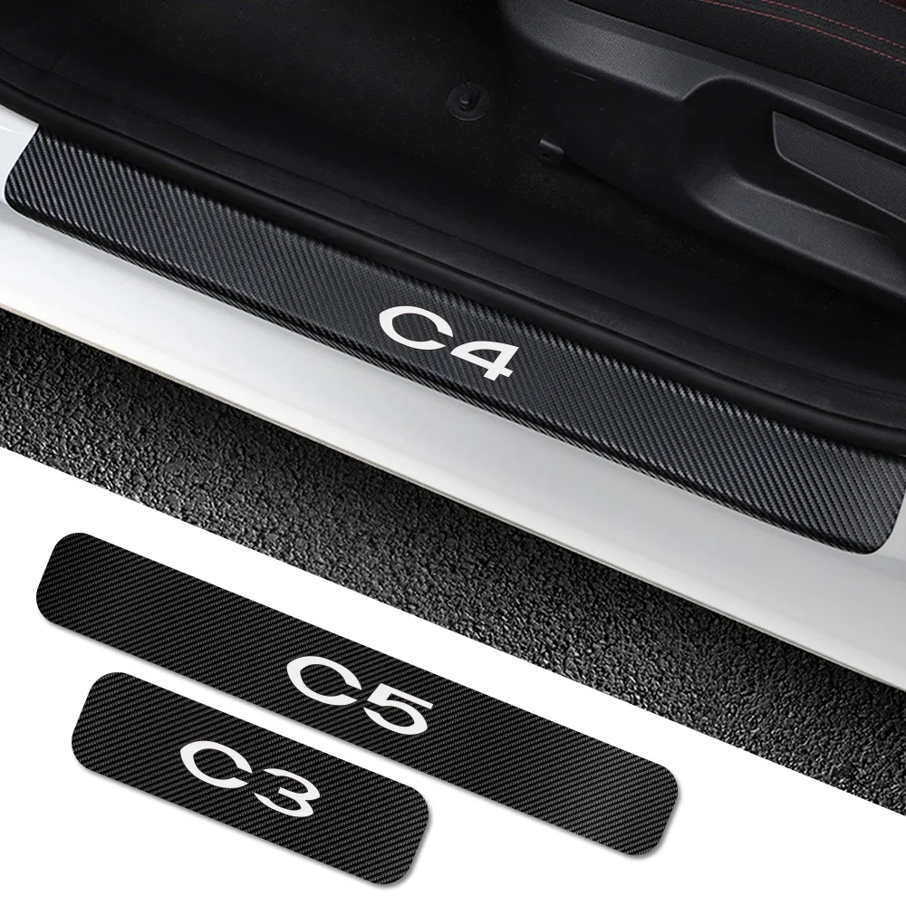 4PCS-Car-Door-Sill-Stickers-Anti-Scratch-Threshold-Decal-Protector-Auto ...