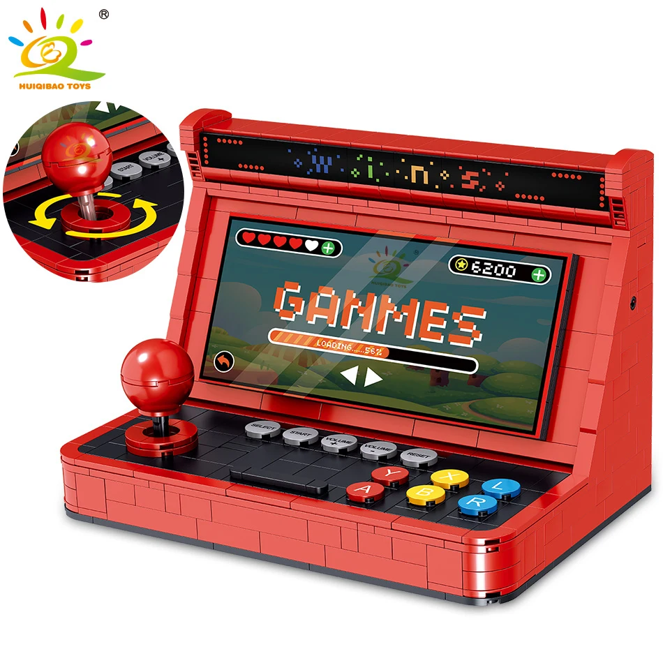 HUIQIBAO-Modelo-Retro-Desktop-Game-Machine-para-Crian-as-Micro-Building ...