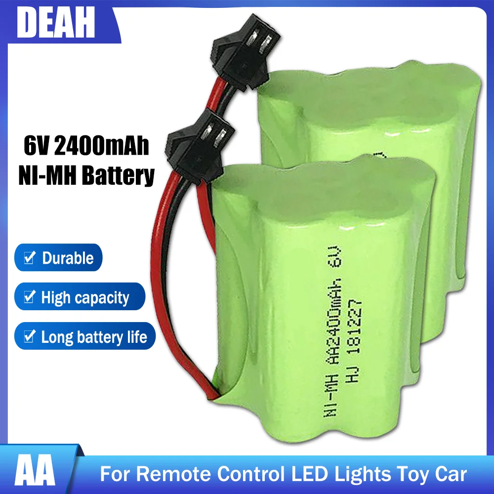1-10PCS 100% New 6V 2400mAh AA Rechargeable Ni-MH Battery Pack For ...