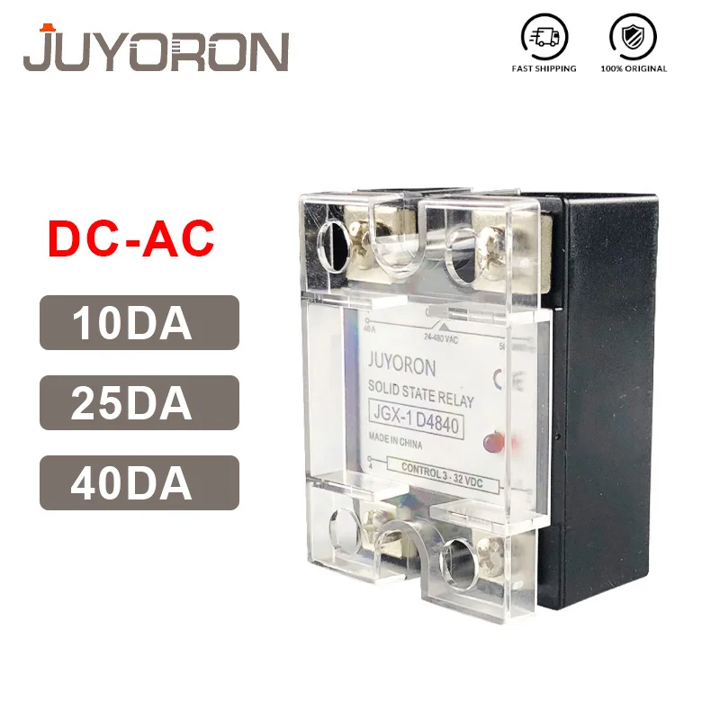 DA Single Phase Solid State Relay DC Control AC 10A 25A 40A SSR-10DA SSR-25DA SSR-40DA Heat Sink ...