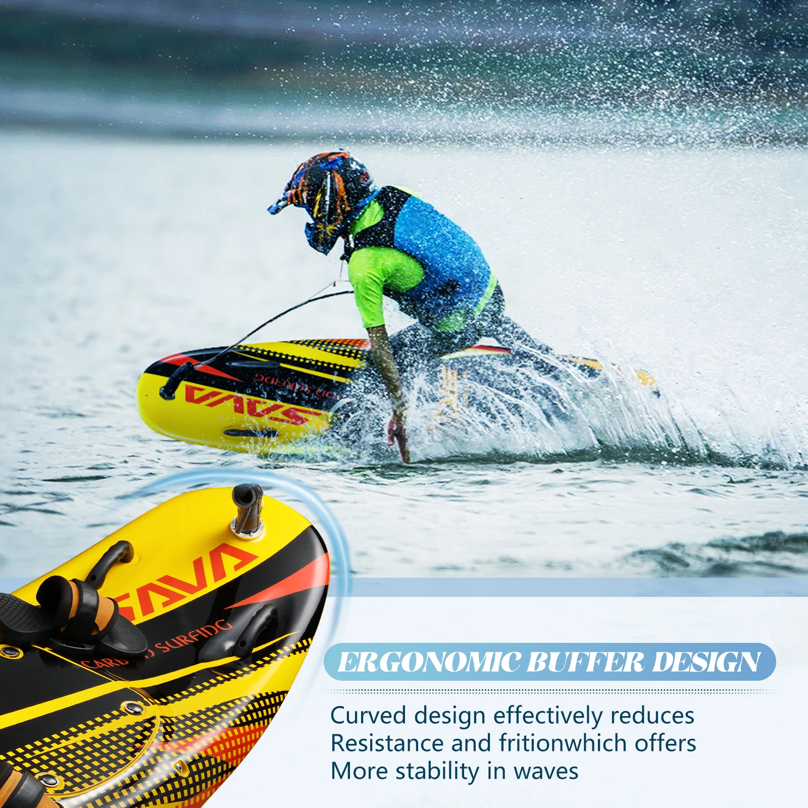 SAVA Jet Surfboard 110cc Power Surfboard Full Carbon Fiber Lightweight ...