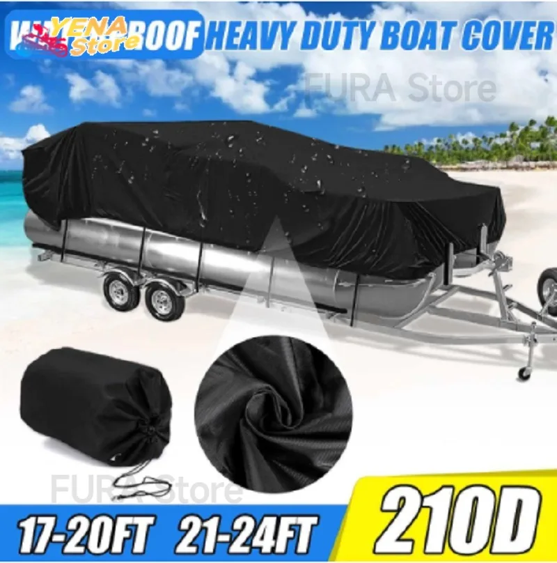 Speedboat trailer-mounted V-shaped canopy - 210D Oxford fabric ...