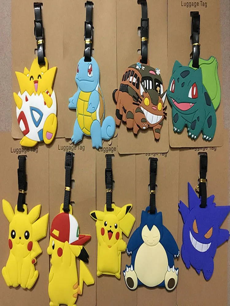 Cartoon-Pokemon-Travel-Luggage-Tag-Fashion-Decor-Lovely-Pikachu-Silica ...