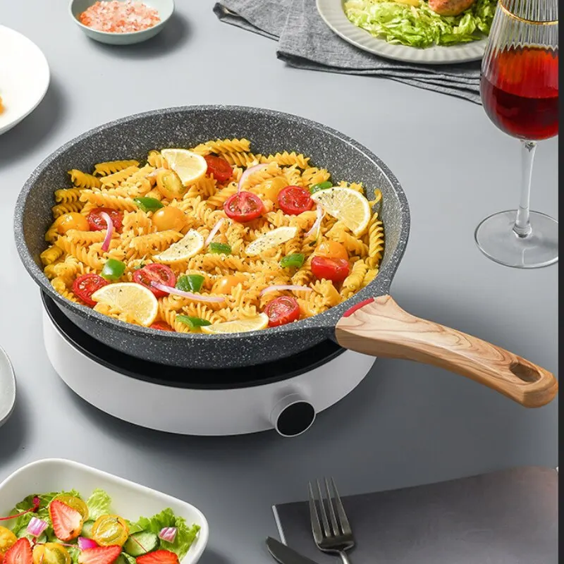 Nonstick-Frying-Pans-Griddle-Kitchen-Saucepan-Cooking-Pots-Flat-Cooker ...