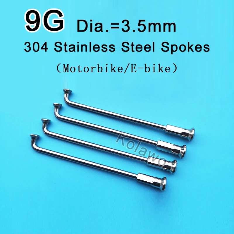 9G Off-Road Motorcycle/Electric Bike Spokes Diameter 3.5mm J Bend Motor ...