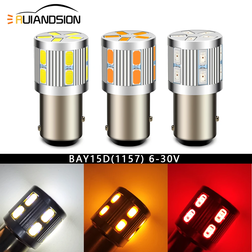 1 unidad BAU15S PY21W 1157 BAY15D P21 5W R5W R10W bombillas Led BA15D ...