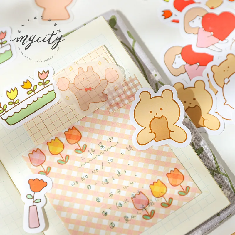 60pcs-lot-Stationery-Stickers-Play-paper-house-Diary-Decorative-Mobile ...