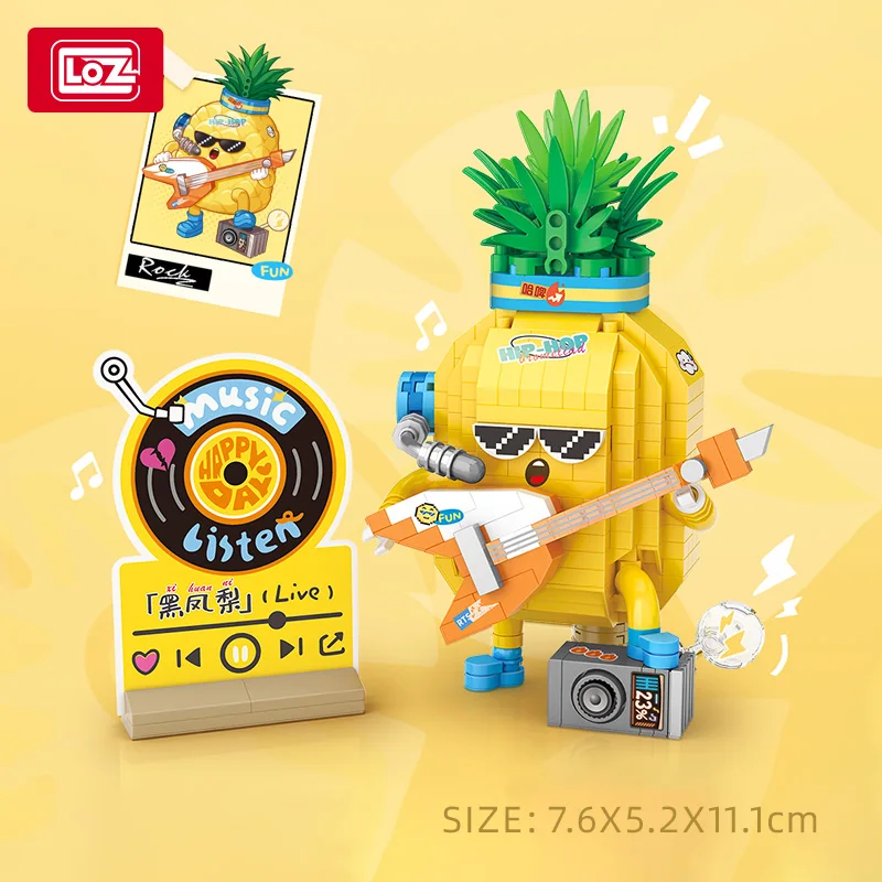 Loz-Building-Blocks-DIY-Panda-Creative-Assembly-Decoration-Fruit-Party ...