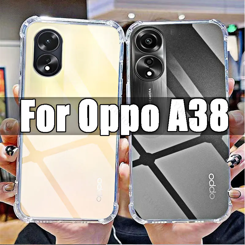 Soft-Silicone-Shockproof-Clear-Case-for-Oppo-A38-TPU-HD-Transparent ...