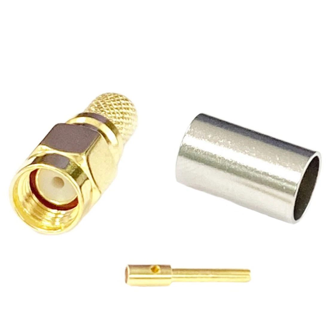 1PC-New-RP-SMA-Crimp-Male-Female-Connector-Reverse-For-LMR240-Cable ...