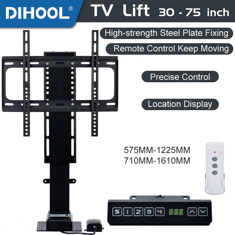 32-85-inch-Remote-TV-Lift-Motorized-Cabinet-Mount-Electirc-Linear ...
