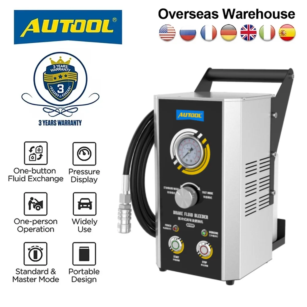 AUTOOL-AST609-Car-Pulsating-Brake-Fluid-Bleeder-Machine-110V-220V-Auto-Brake-Oil-Extractor ...