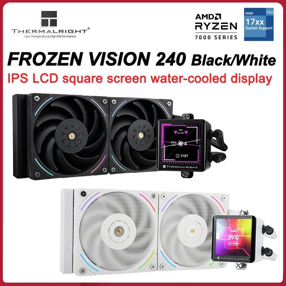 Thermalright-FROZEN-VISION-240-Black-White-Integrated-CPU-Water-cooled ...