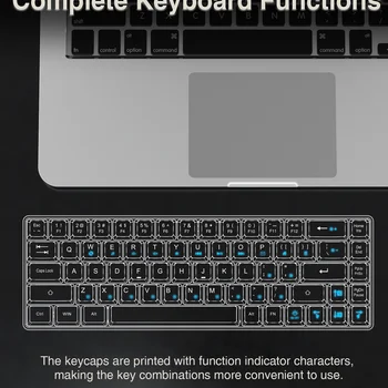 SOLAKAKA SK968 Wired Keyboard Cool RGB Backlit Ergonomic Design ...