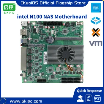 IKuaiOS-Carte mère Intel N100 ITX DIY NAS, compatible avec TrueNAS OMV ...