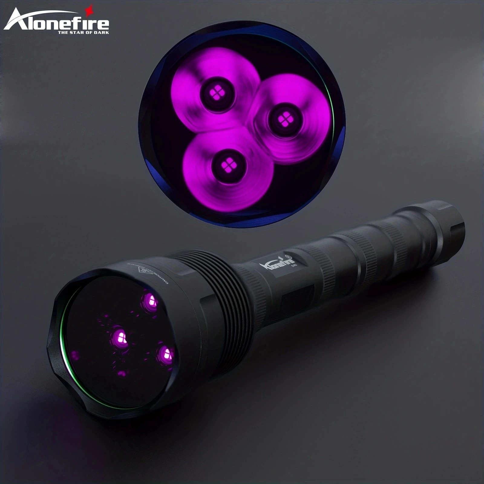 60W-3x365nm-UV-LED-Powerful-Black-light-395nm-Flashlight-High-power ...