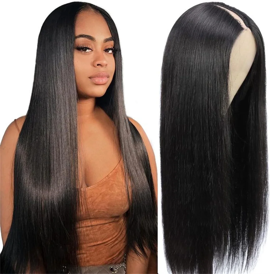 180-Density-V-Part-Bone-Straight-Full-Machine-Made-Wigs-Human-Hair-20 ...