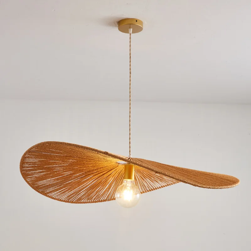 Hemp-Rope-LED-Pendant-Lights-Living-Dining-Room-Restaurant-Art-Hanging ...