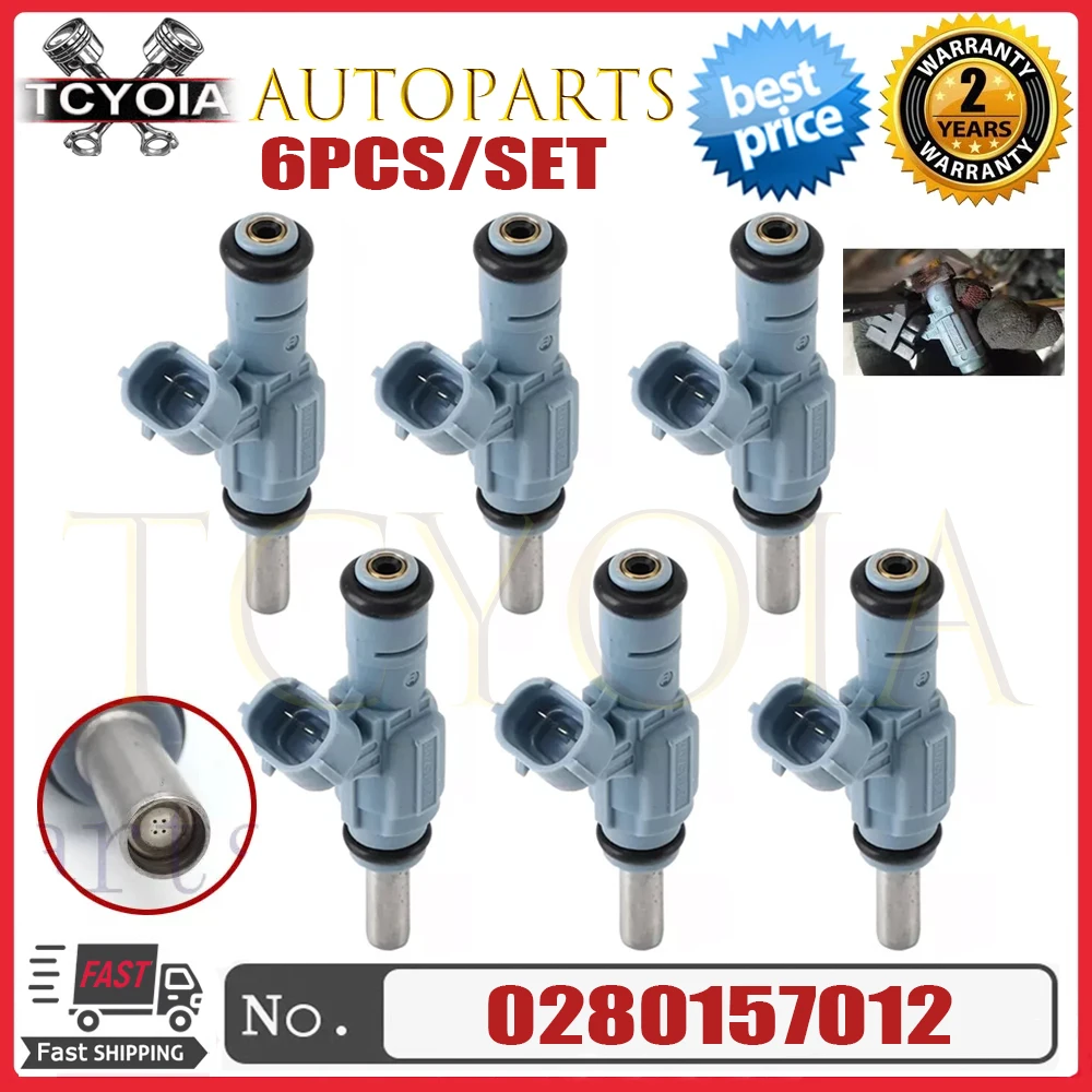 6Pcs/lot 0280157012 022906031J Fuel Injectors For AUDI PORSCH*E For ...