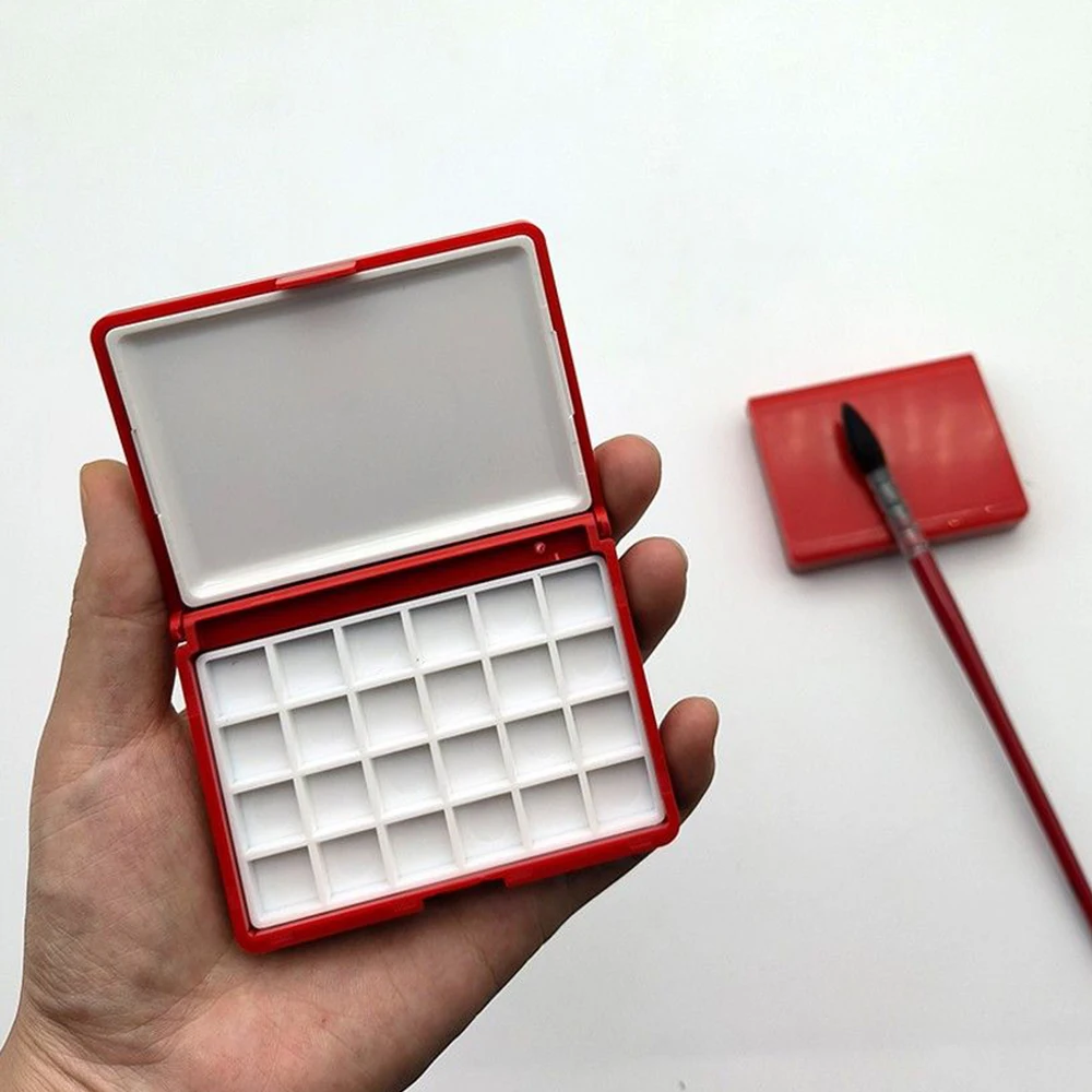 SeamiArt Portable Plastic Multi-function Painting Box Empty Watercolor ...