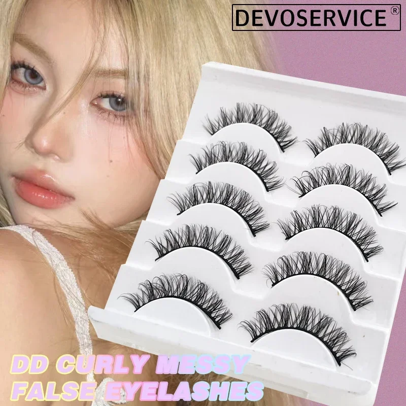 Lashes-5-Pairs-Russia-Volume-Eyelash-DD-Curl-False-Eyelashes-Thick ...