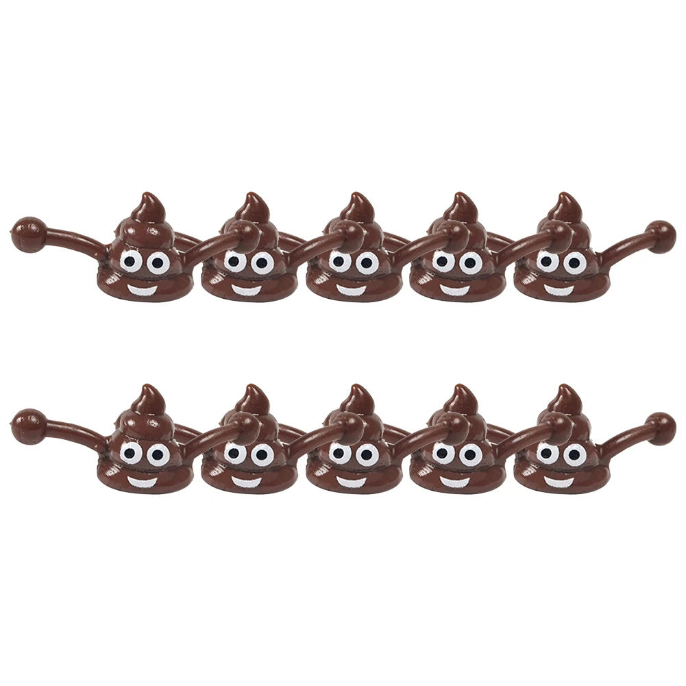 10pcs-TPR-Rubber-Poop-Climbing-Wall-Toys-Elastic-Funny-Poop-Flying-Toys ...