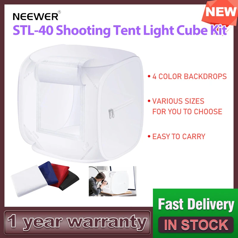 NEEWER-STL-40-Shooting-Tent-Light-Cube-Kit-Foldable-Light-Cube ...