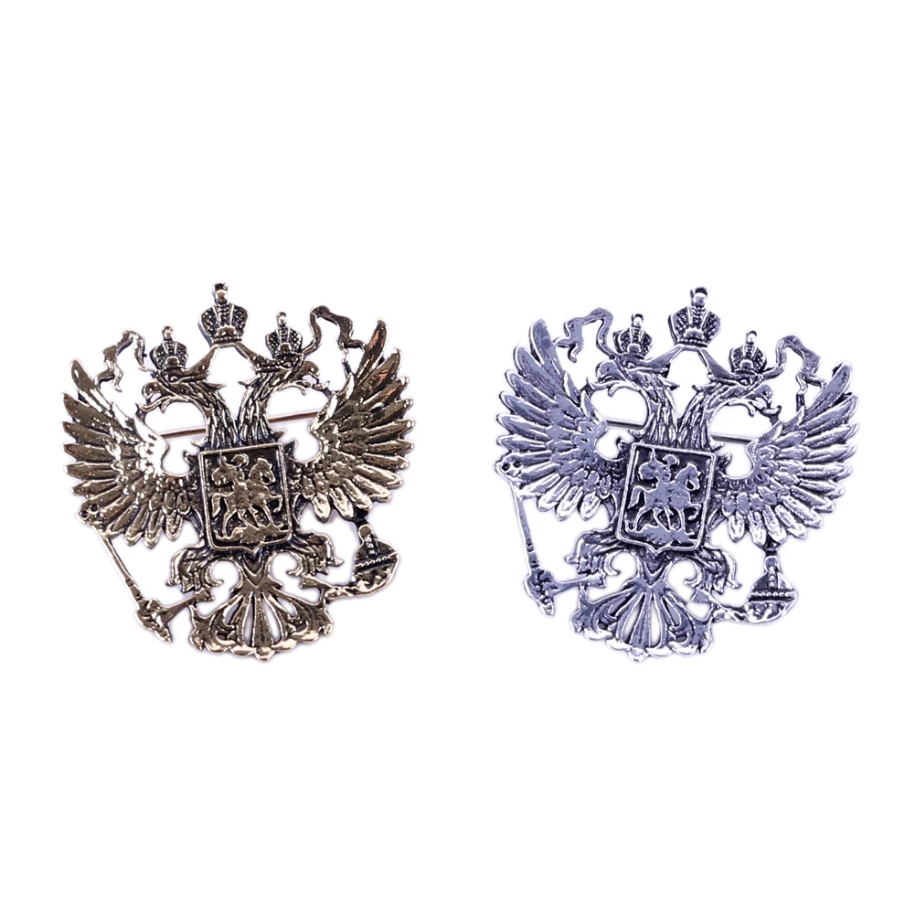 Retro-Russian-Double-Headed-Eagle-Badge-Clothes-Brooch-Patriotic-Style ...