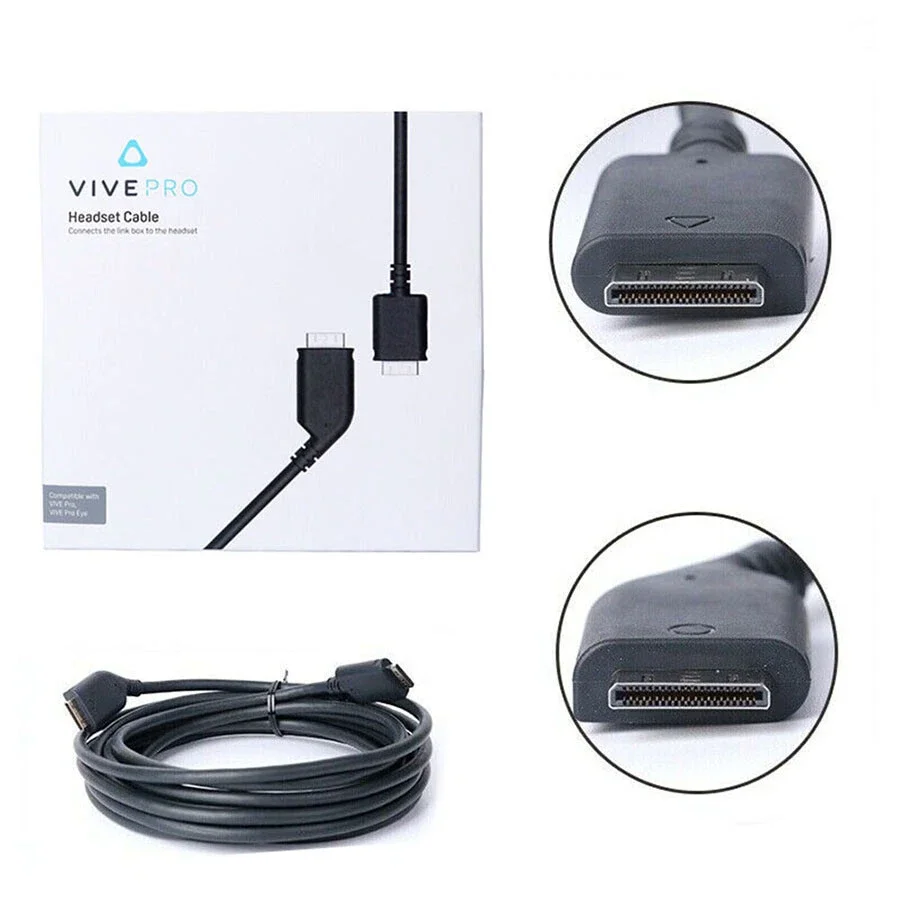 3IN 1 Cable For HTC vive pro Headset HTC VIVE PRO 16.4ft headset cable ...