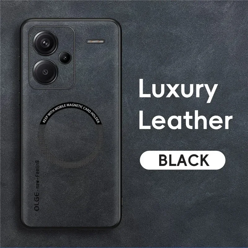 Magnetic Retro Leather Case For Xiaomi Redmi Note 13 Pro Plus Redmi ...