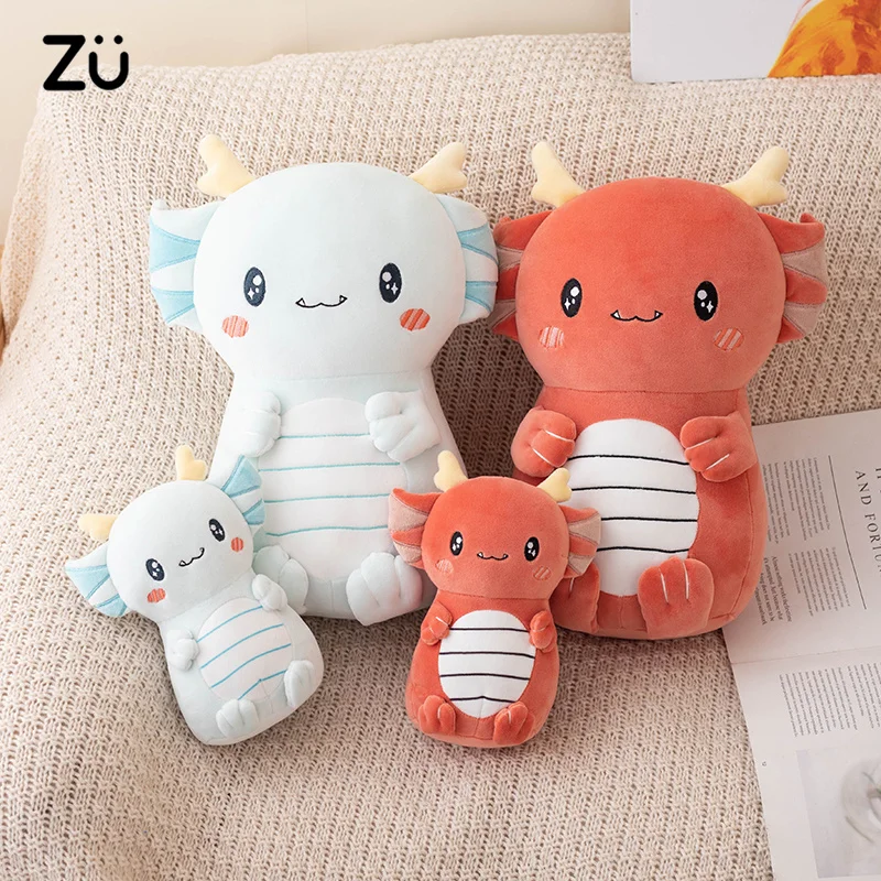 ZU-Cartoon-Baby-Axolotl-Plushies-Toys-Kawaii-Cute-Loong-Soft-Dolls ...