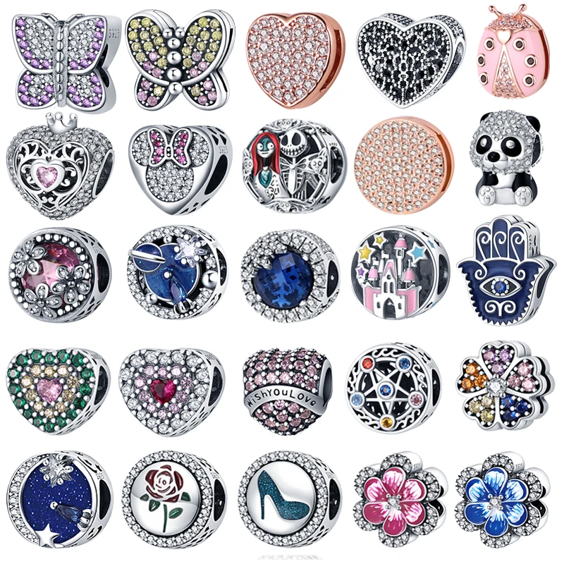 925-Sterling-Silver-Charms-Beads-Pandora-Original-Firefly-Evil-Eye-Hot ...