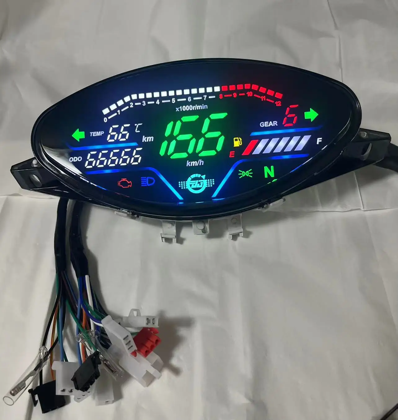 GILERA-SMASH-110-Digital-LED-Dashboard-Electronic-Motorcycle-RPM ...