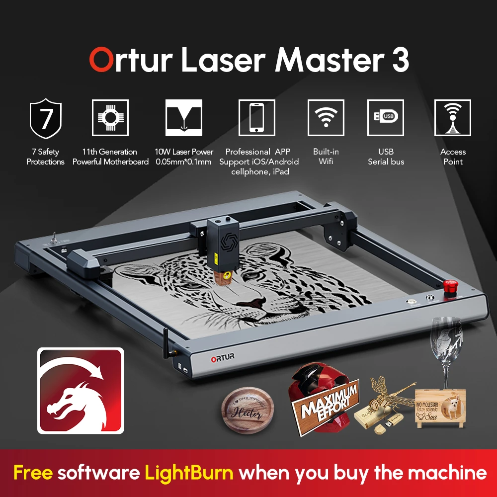 ORTUR Laser Engraver Cutting Machine OLM3 Cutter Engraving 20000MM/MIN ...