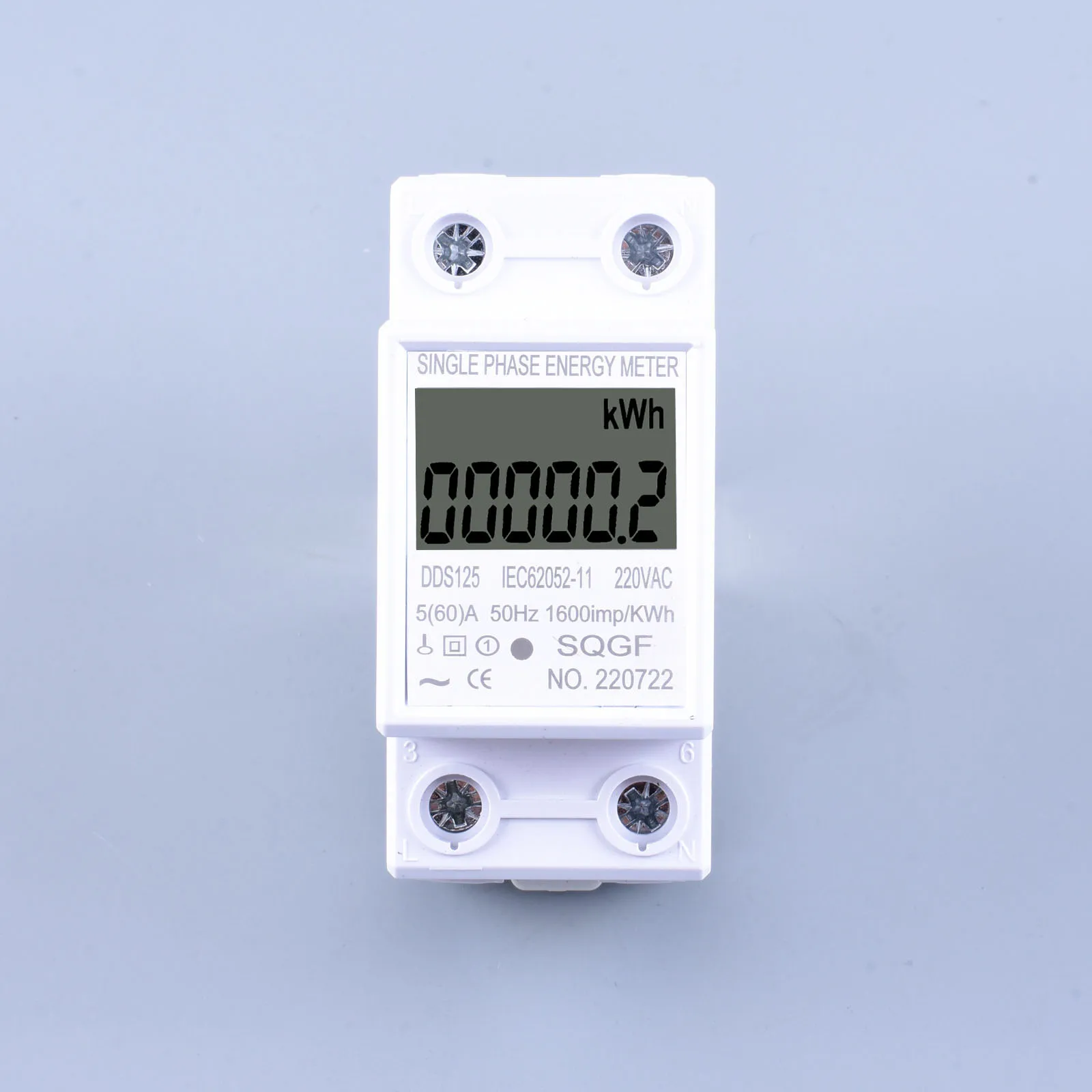 Home LCD Digital Display Power Consumption Meter Single Phase Energy ...