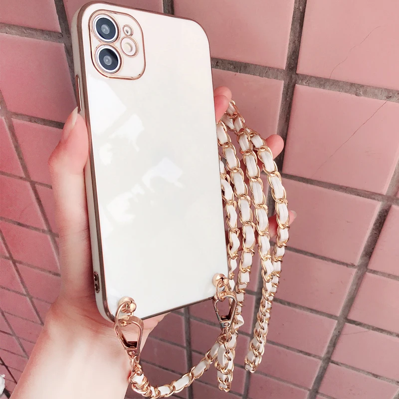 Luxury-Crossbody-Lanyard-Leather-Chain-Phone-case-for-Samsung-Galaxy ...