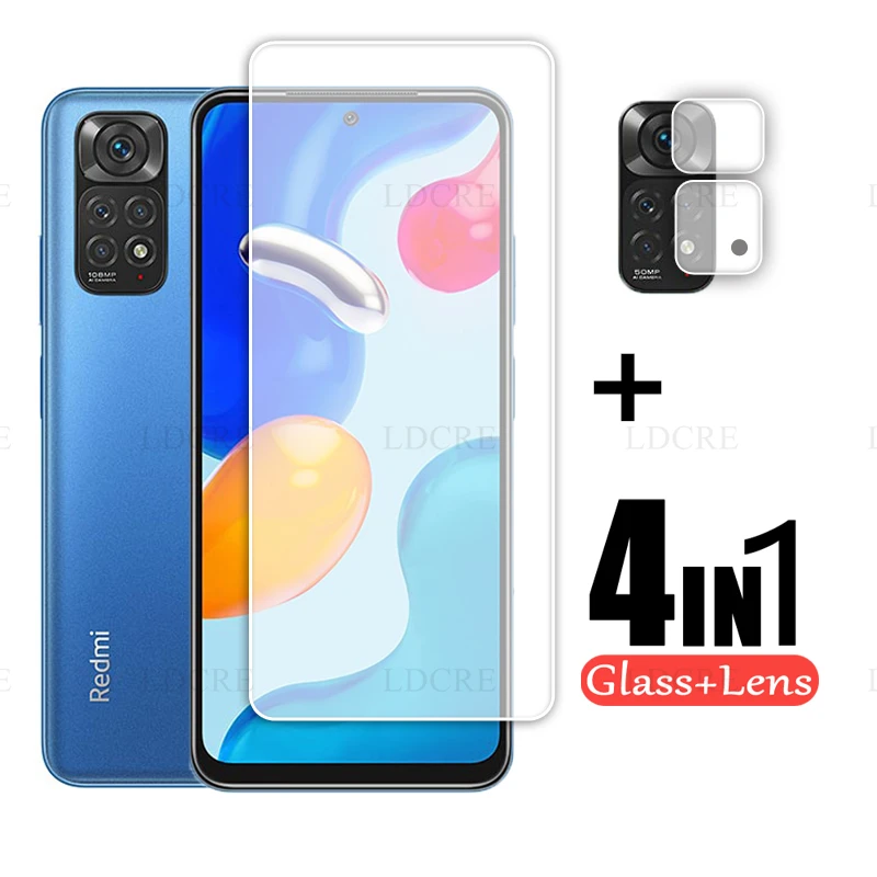 2Pcs For Xiaomi Redmi Note 11S Glass Transparent Protective Glass For ...