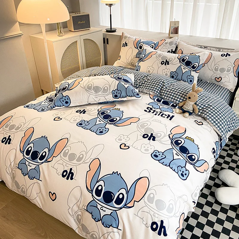 Disney-Ensemble-de-literie-Stitch-Cartoon-pour-enfants-housse-de ...
