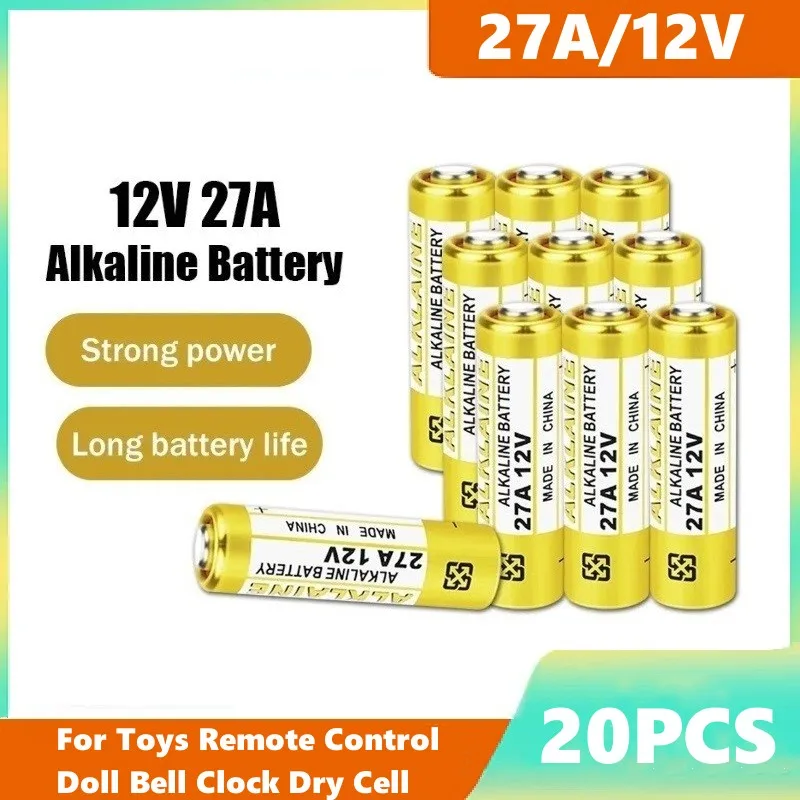 20pcs-27A-12V-Alkaline-Battery-A27-G27A-MN27-MS27-GP27A-L828-V27GA ...