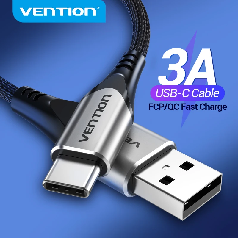 Chính Hãng Vention Cáp USB C Cáp Sạc Type C Cho Xiaomi 11T Pro Huawei Samsung S21 3A Sạc Nhanh ...