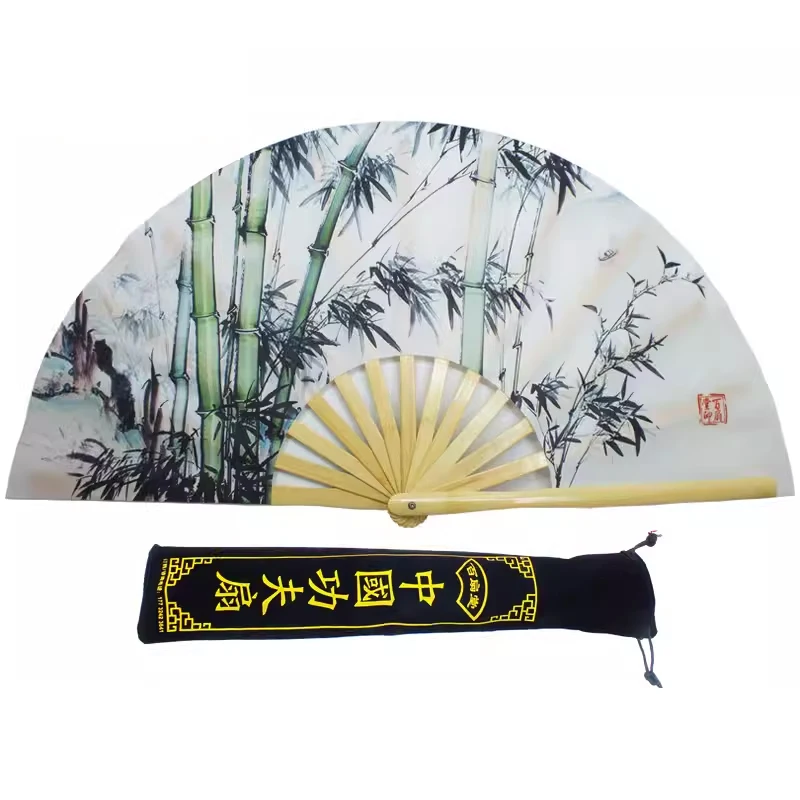 Kung-Fu-Tai-Chi-Fan-Bamboo-33cm-High-grade-Right-Hand-Performance-Fan ...