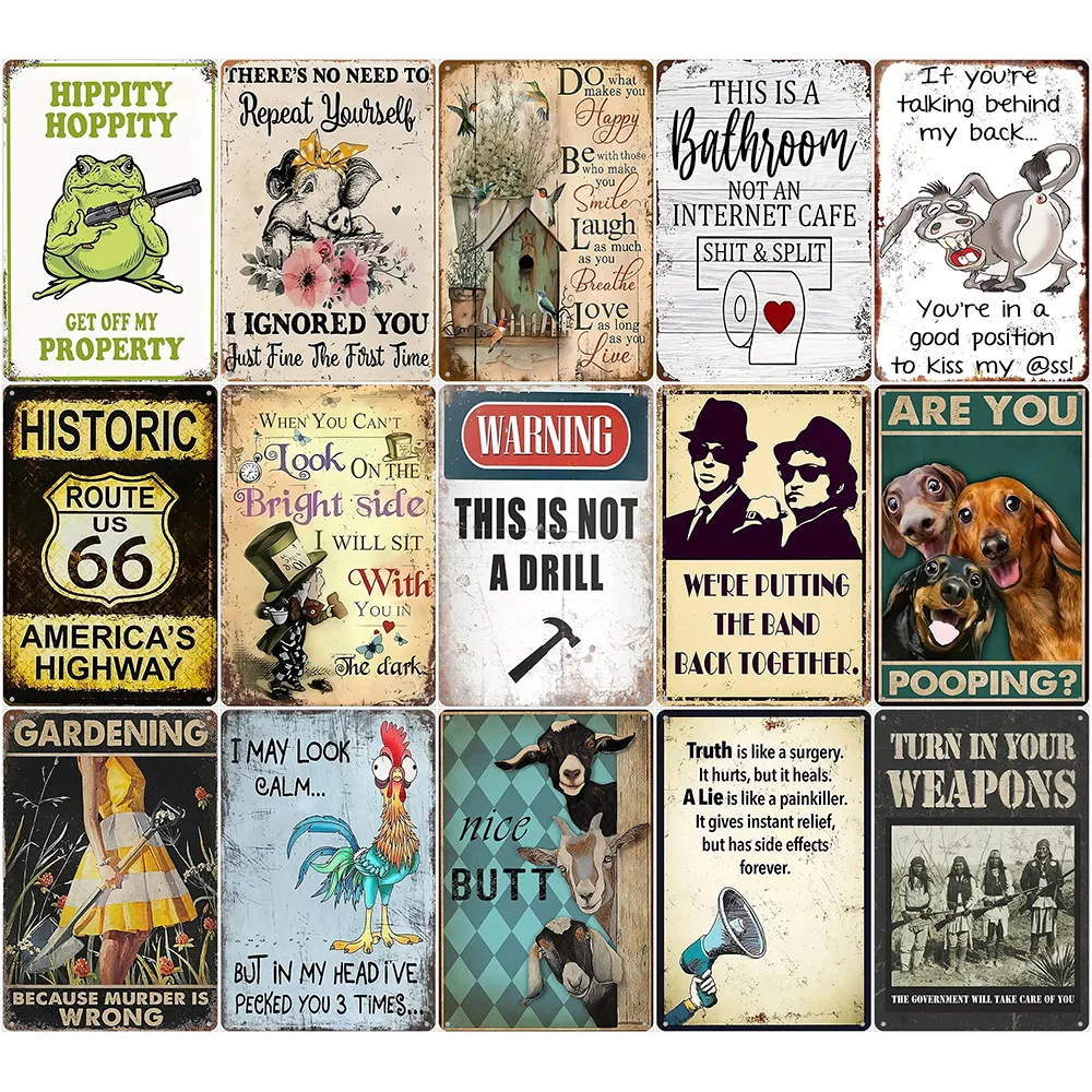 Vintage-aluminum-metal-tin-signs-poster-Decor-used-in-cocina-bar ...