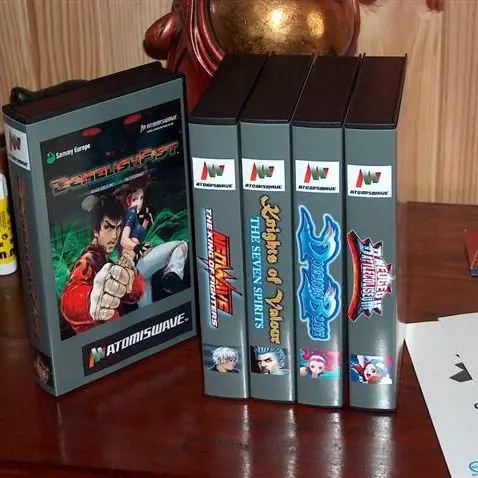 Sammy 카트리지용 Atomiswave Shockbox 보관 케이스, Atomiswave 게임카드 아케이드 게임 카드 상자에 ...