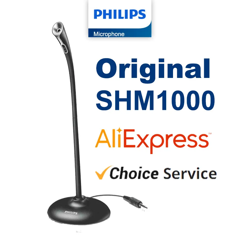 Philips-SHM1000-Condenser-Desktop-3-5mm-Microphone-for-PC-Window-Mac ...