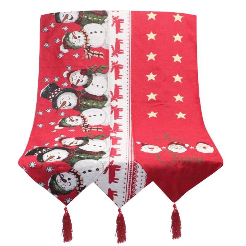 Santa-Claus-Christmas-Table-Runner-Xmas-Table-Flag-Cover-Navidad-Natal ...
